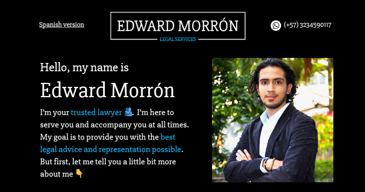 Edward Morrón — Attorney